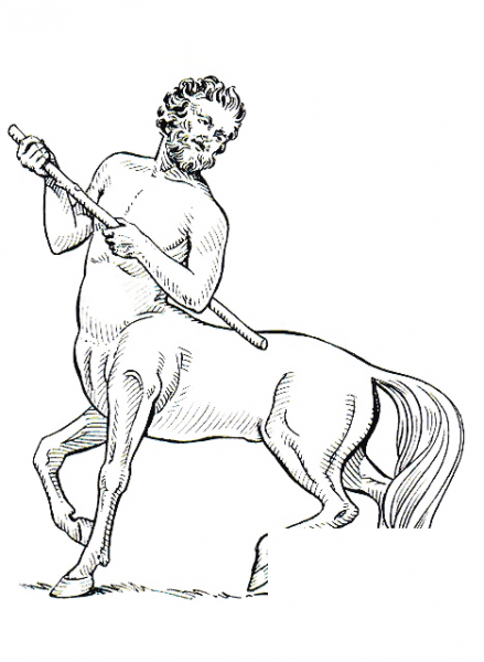 Centaur coloring page - ColouringPages