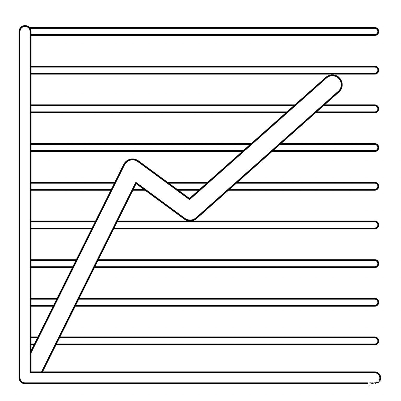 Chart Upwards Trend Emoji coloring page - ColouringPages