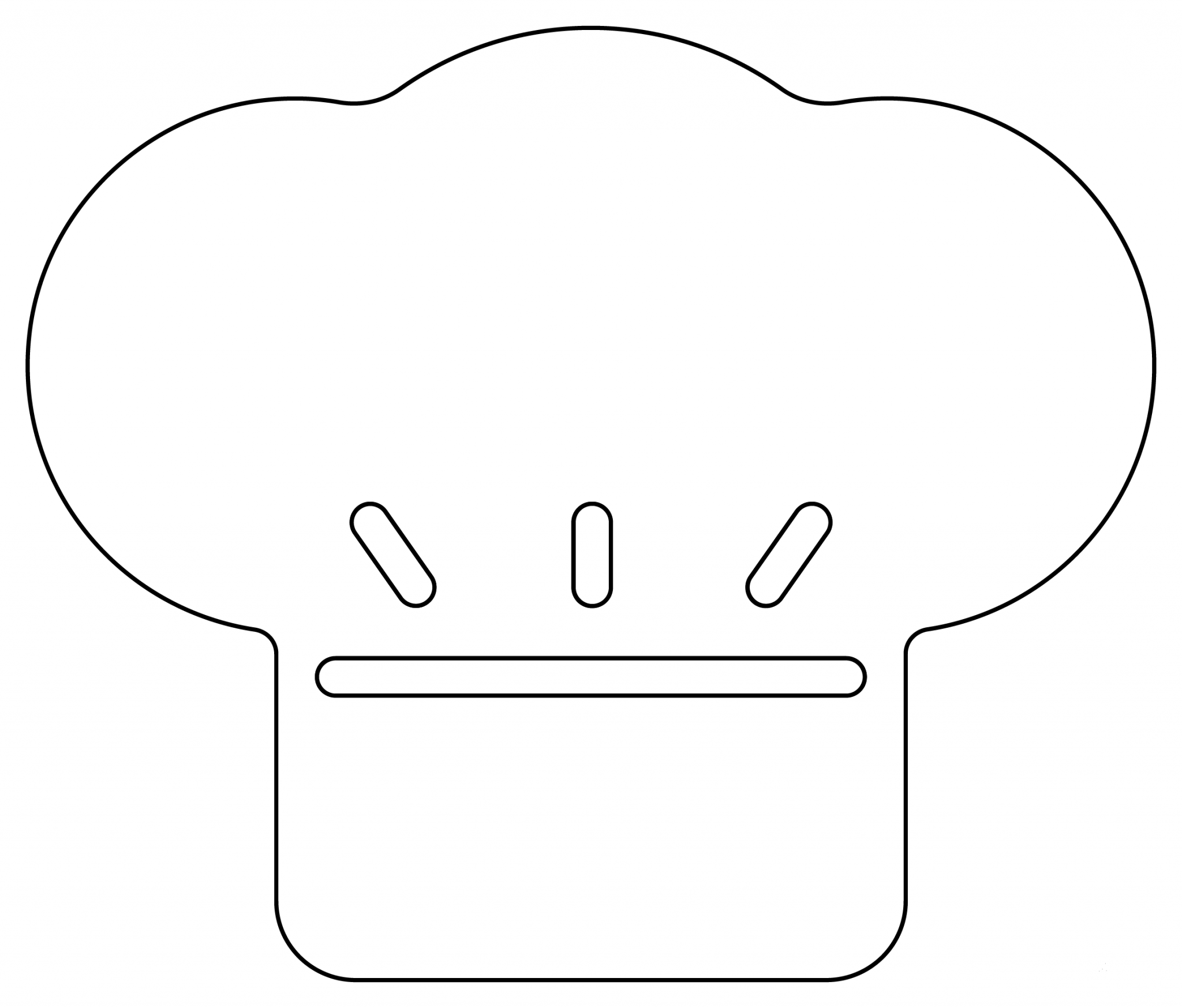 Chef Hat coloring page - ColouringPages