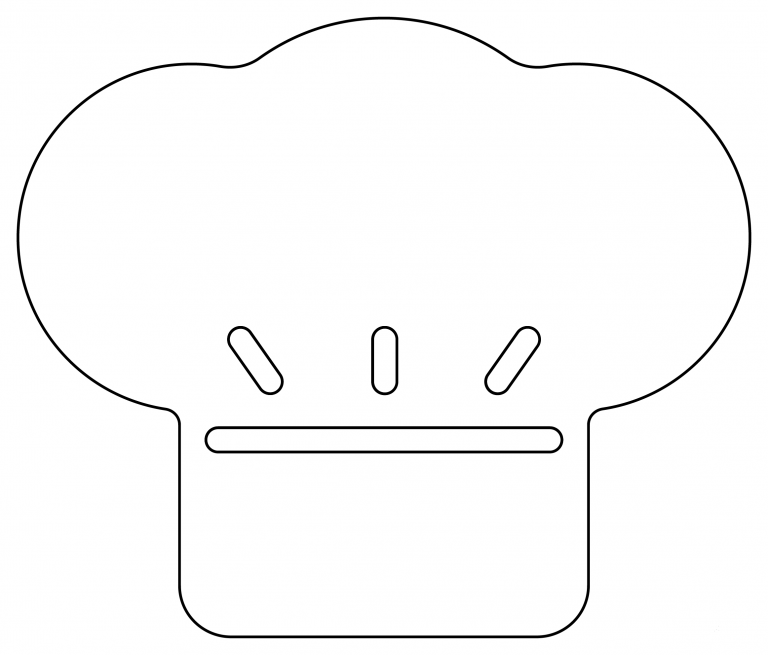 Chef Hat coloring page - ColouringPages