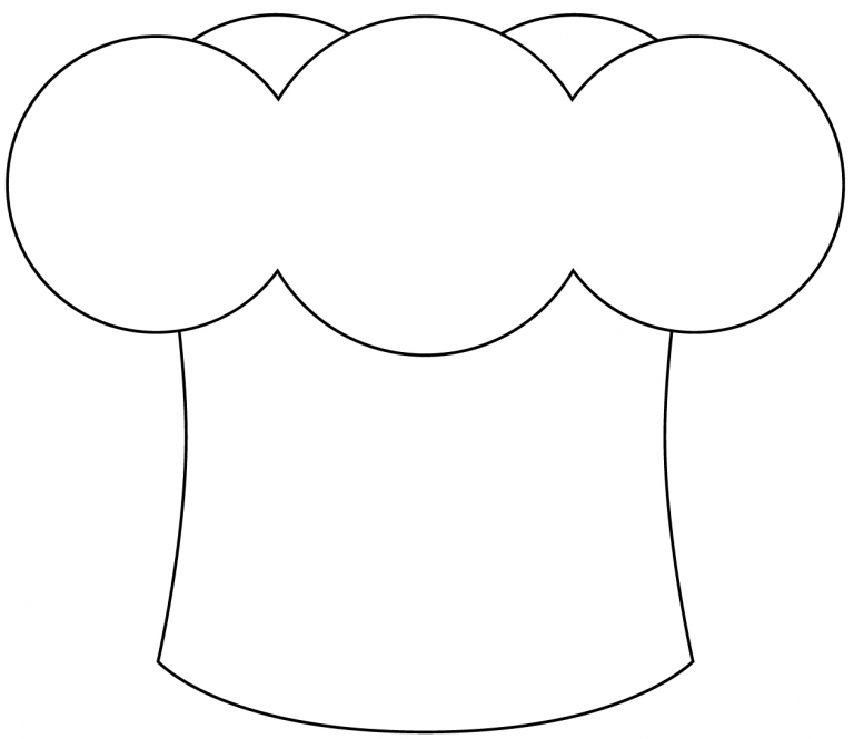 Chef Hat coloring page - ColouringPages