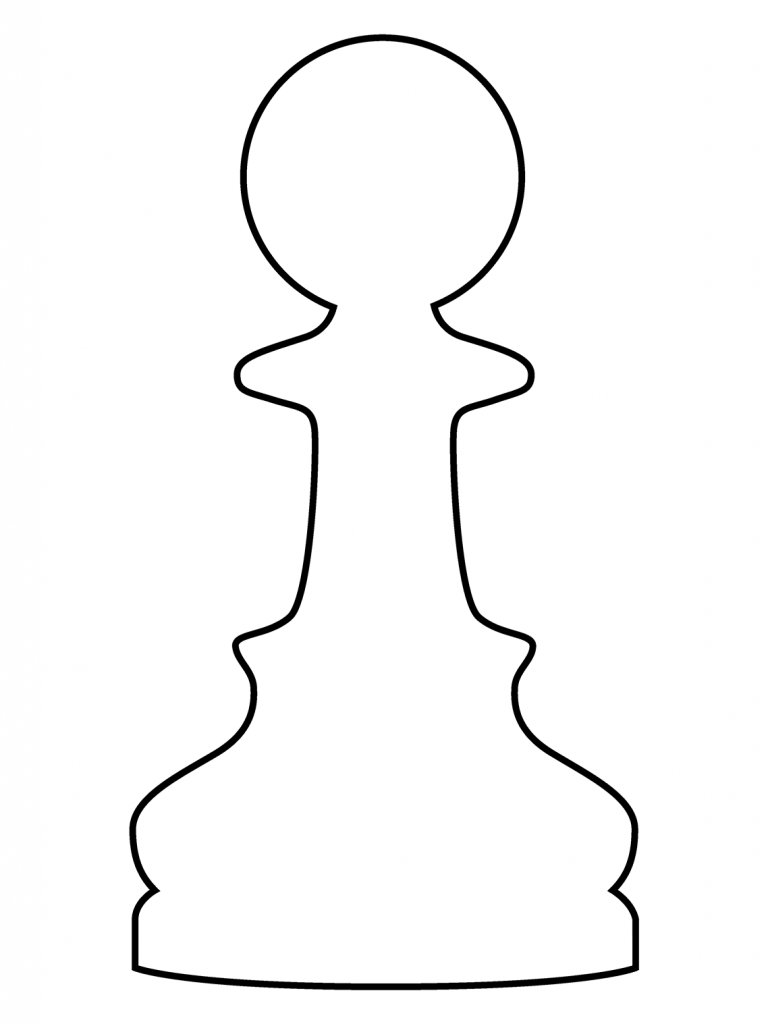 Chess Pawn Emoji coloring page - ColouringPages