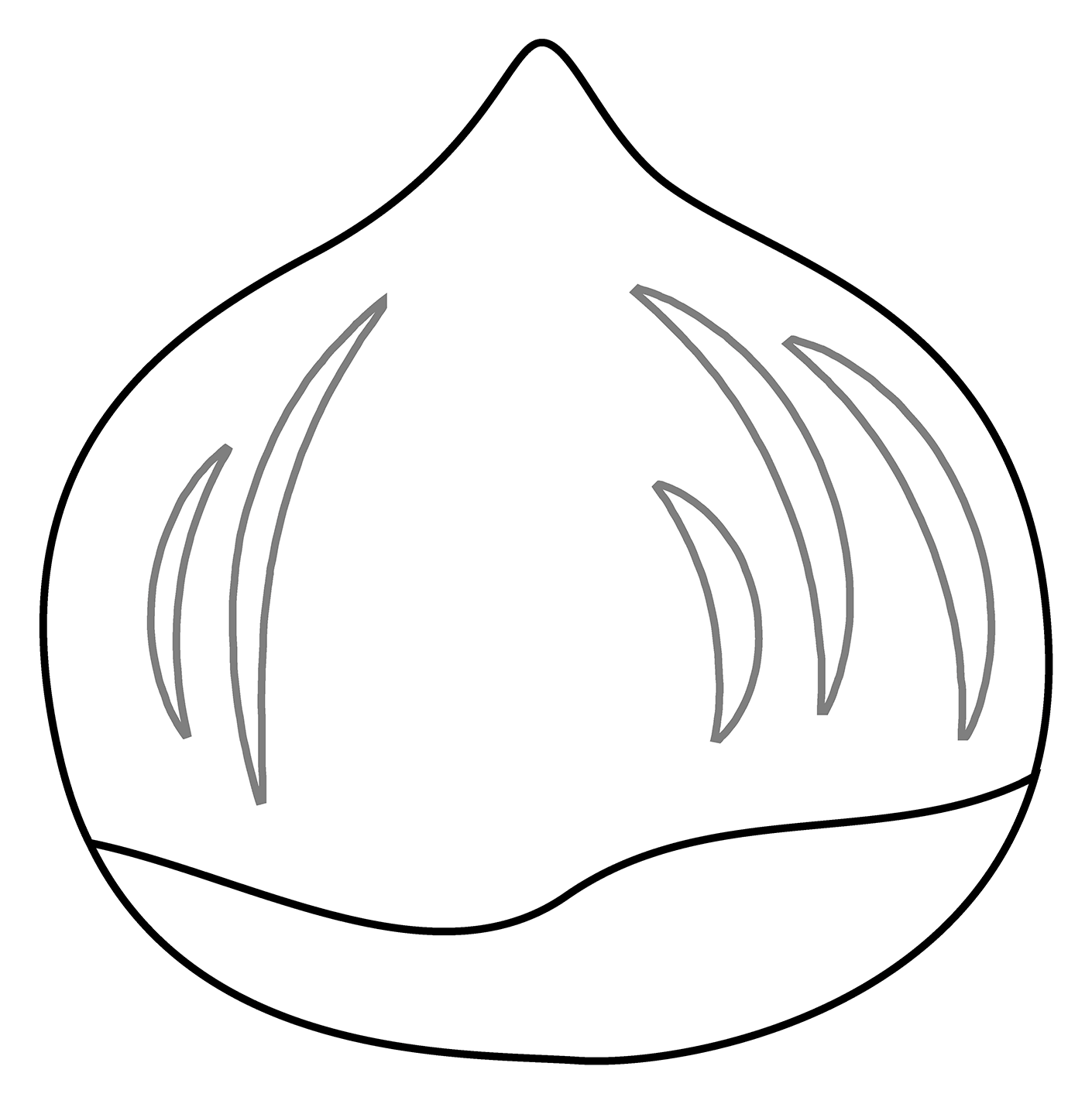 Chestnut Emoji coloring page - ColouringPages