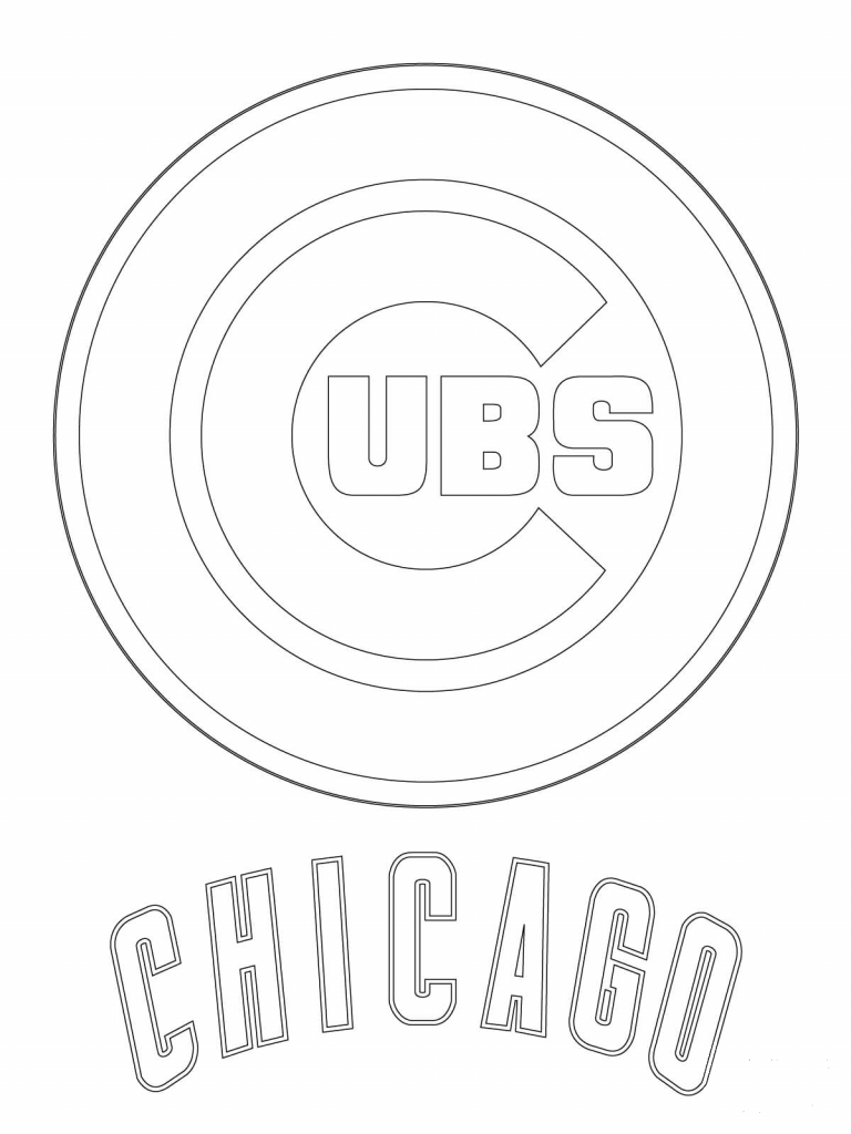 Chicago Cubs Logo coloring page - ColouringPages