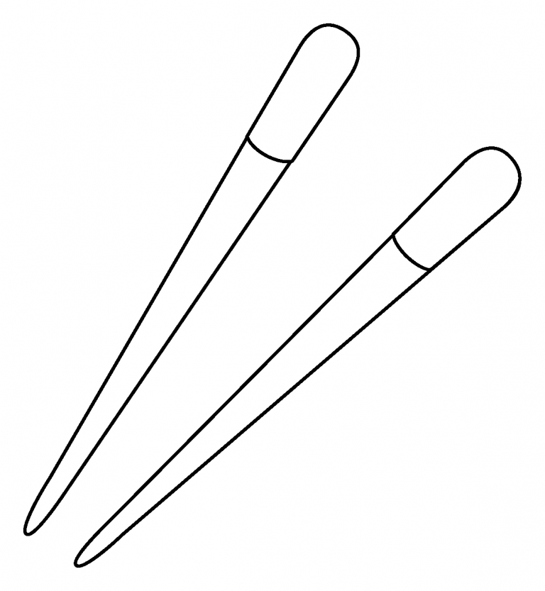 Chopsticks Emoji coloring page - ColouringPages