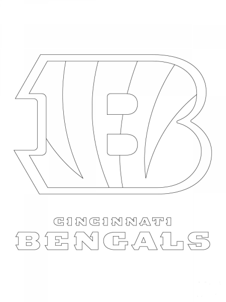 Cincinnati Bengals Logo coloring page - ColouringPages