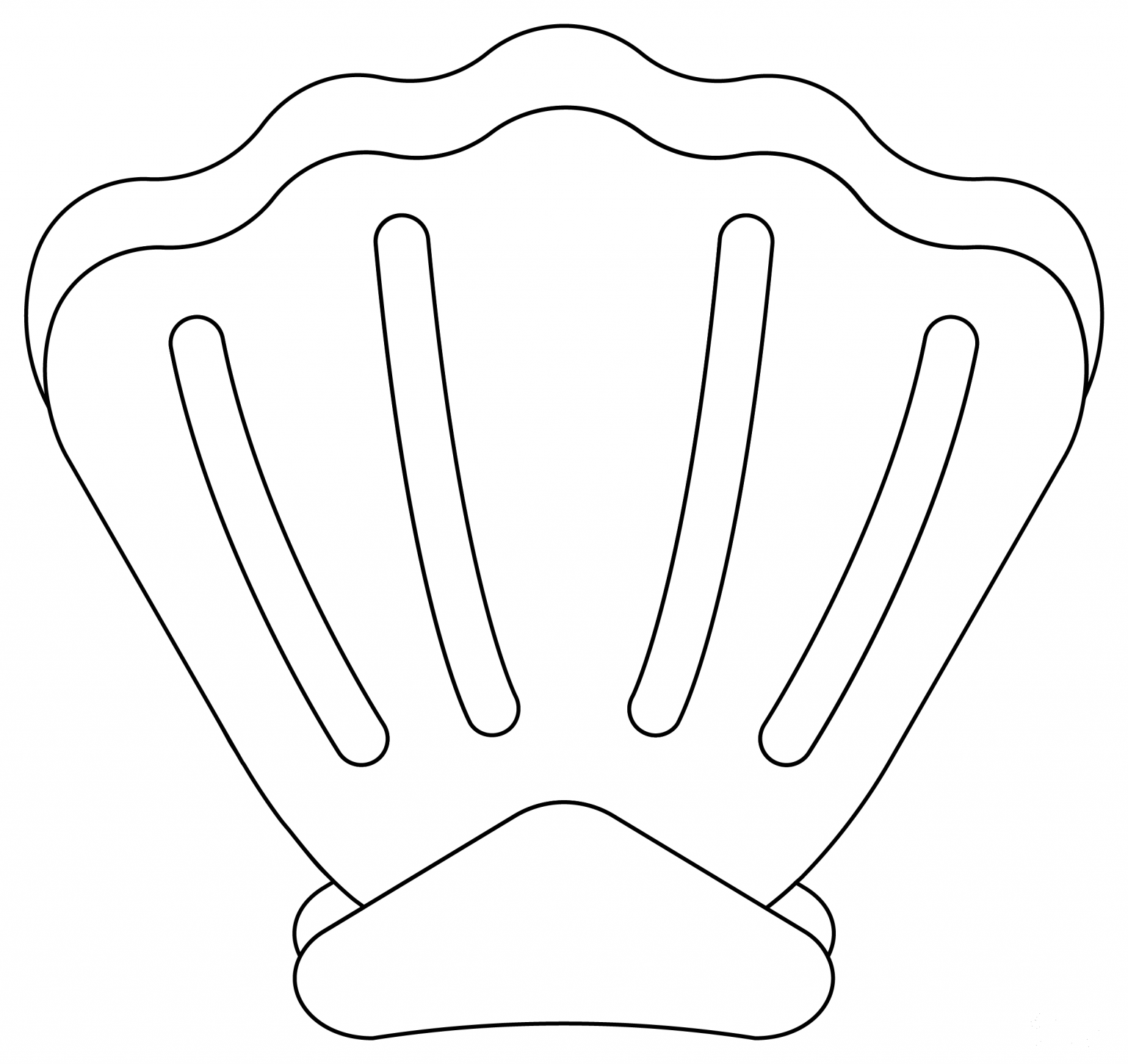 Clam coloring page - ColouringPages