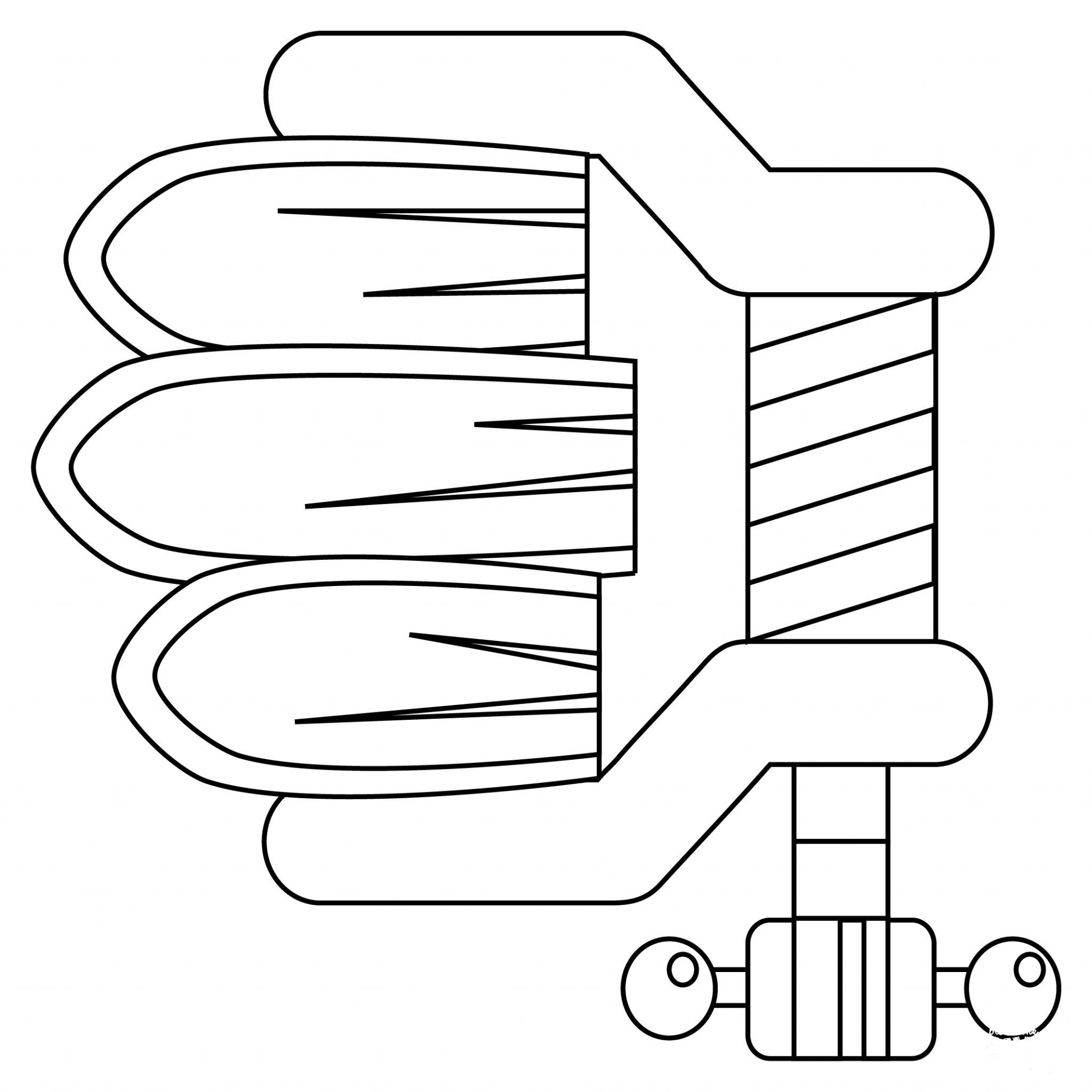 Clamp coloring page - ColouringPages
