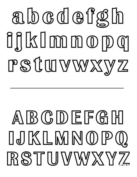 Classic Alphabet Chart coloring page - ColouringPages